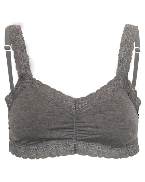 SL312 Charcoal Iconic Lace Modal Bralette – myselflingerie.com