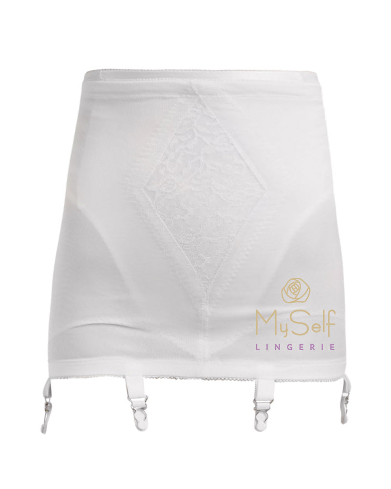 Rago 1365 White Open Bottom Girdle – myselflingerie.com