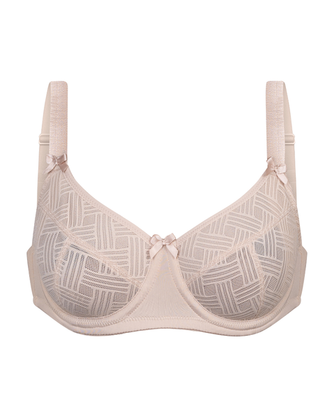 You 100-512 Nude Stretch Lace 3 Part Cup Underwire Bra – myselflingerie.com