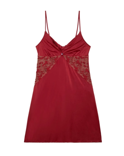Wacoal 811379 Deep Red Dramatic Interlude Chemise – myselflingerie.com