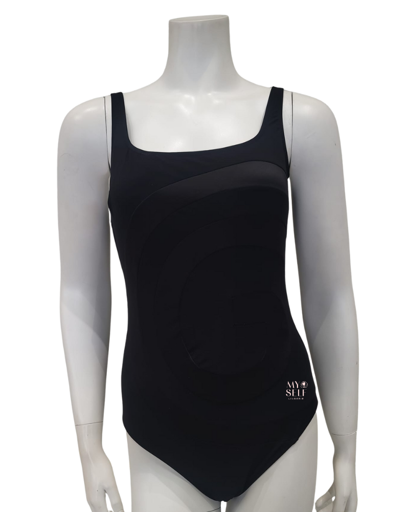 Gottex 23si173 Black Gottex Signature Square Neck Swimsuit